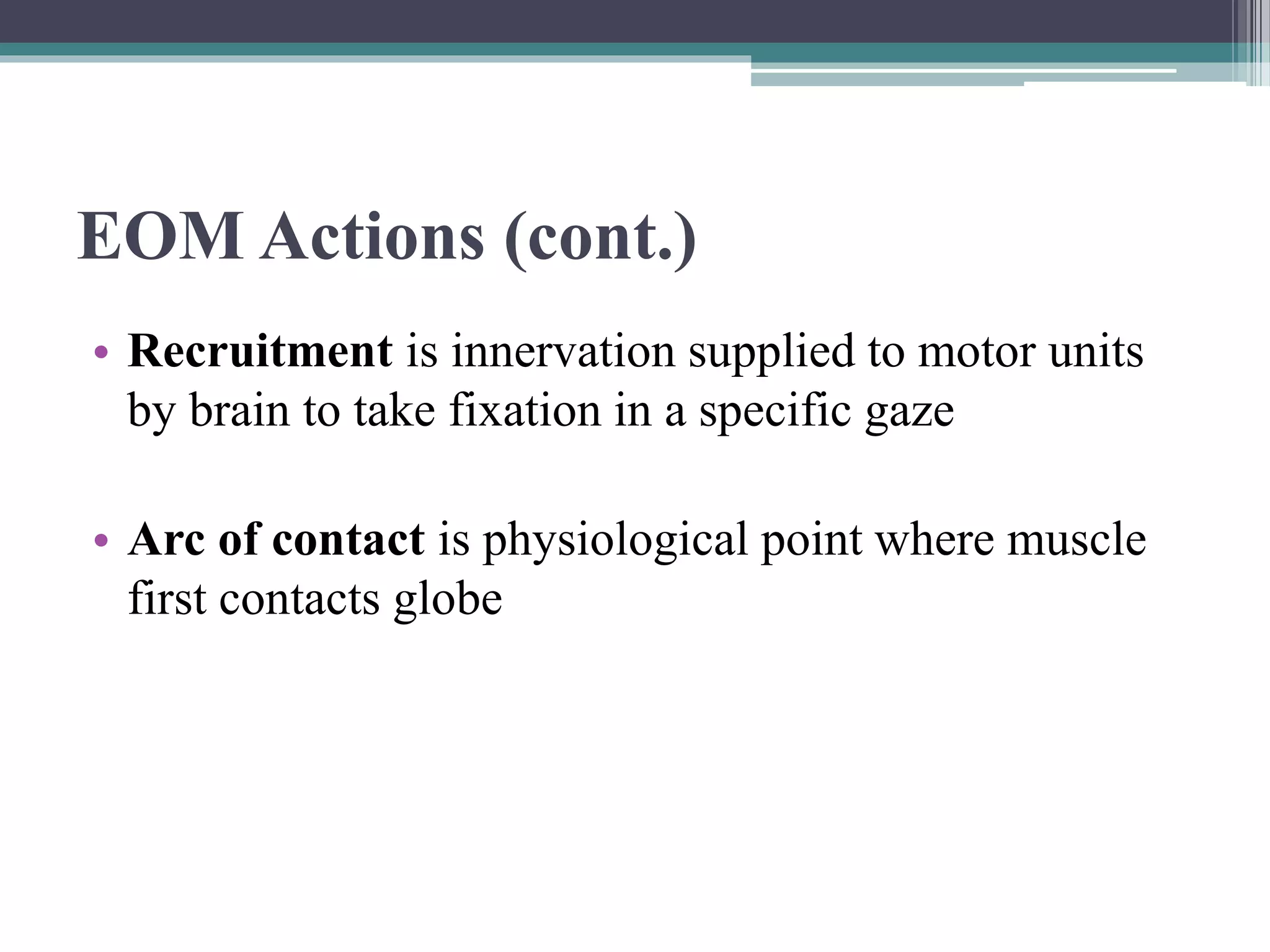 Extraoclar muscles (Anatomy & physiology) | PPTX