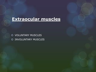 Extraocular muscles | PPTX