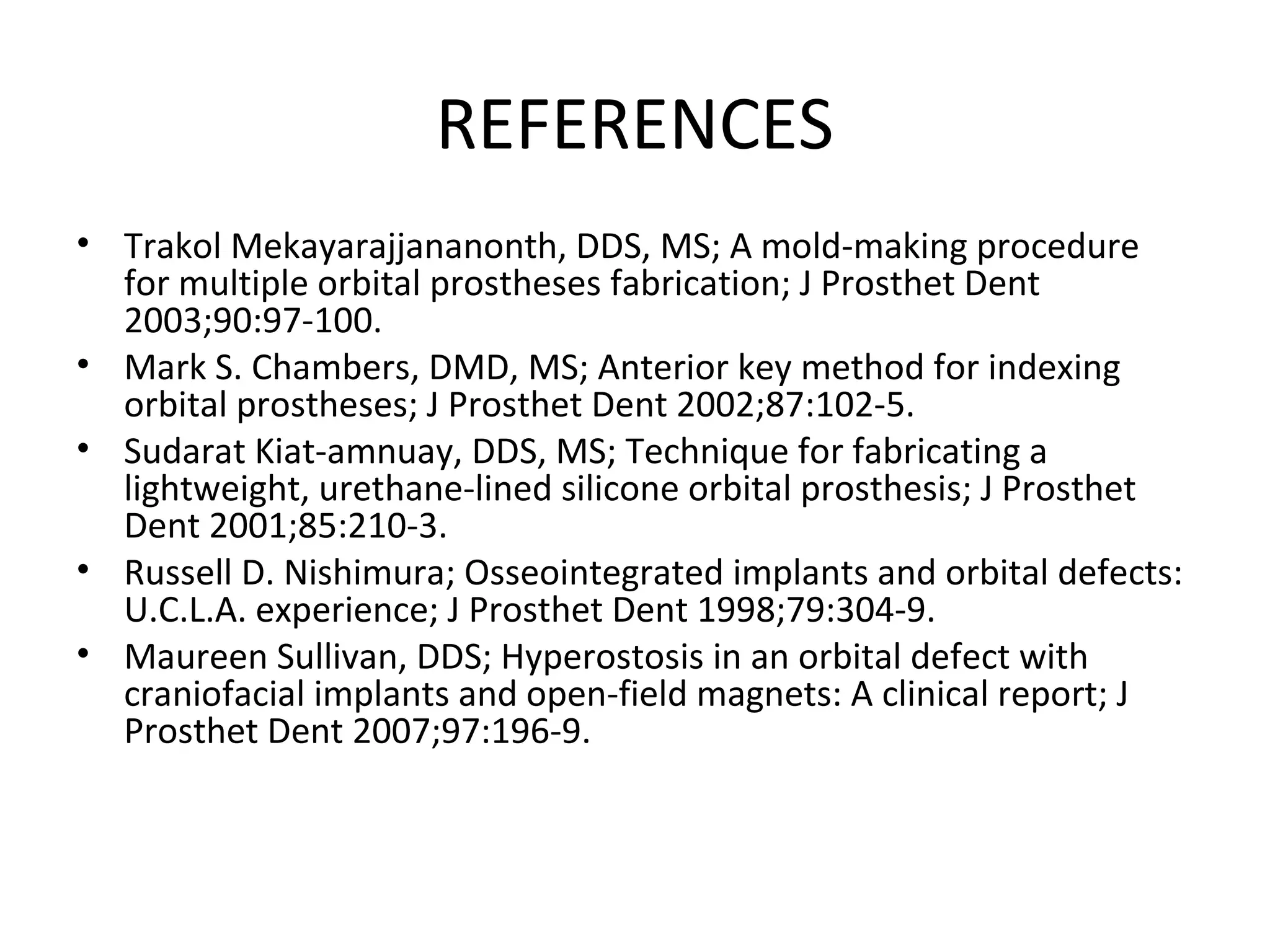 Extra oral defects, | PPT