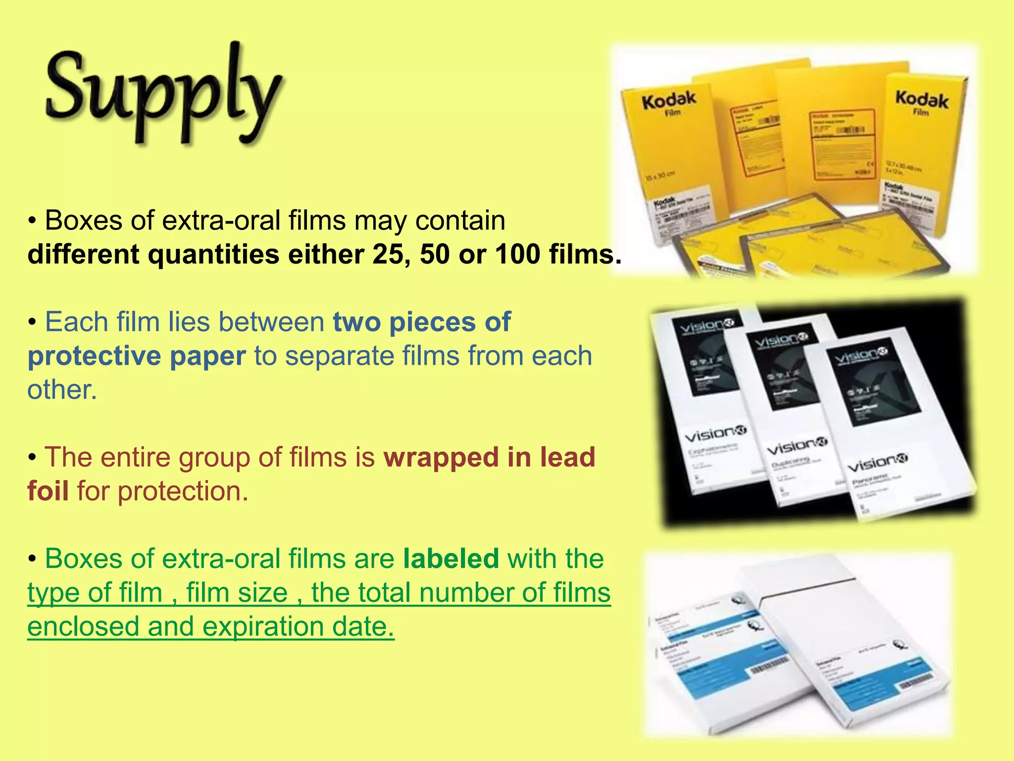 Extra-oral films | PPTX