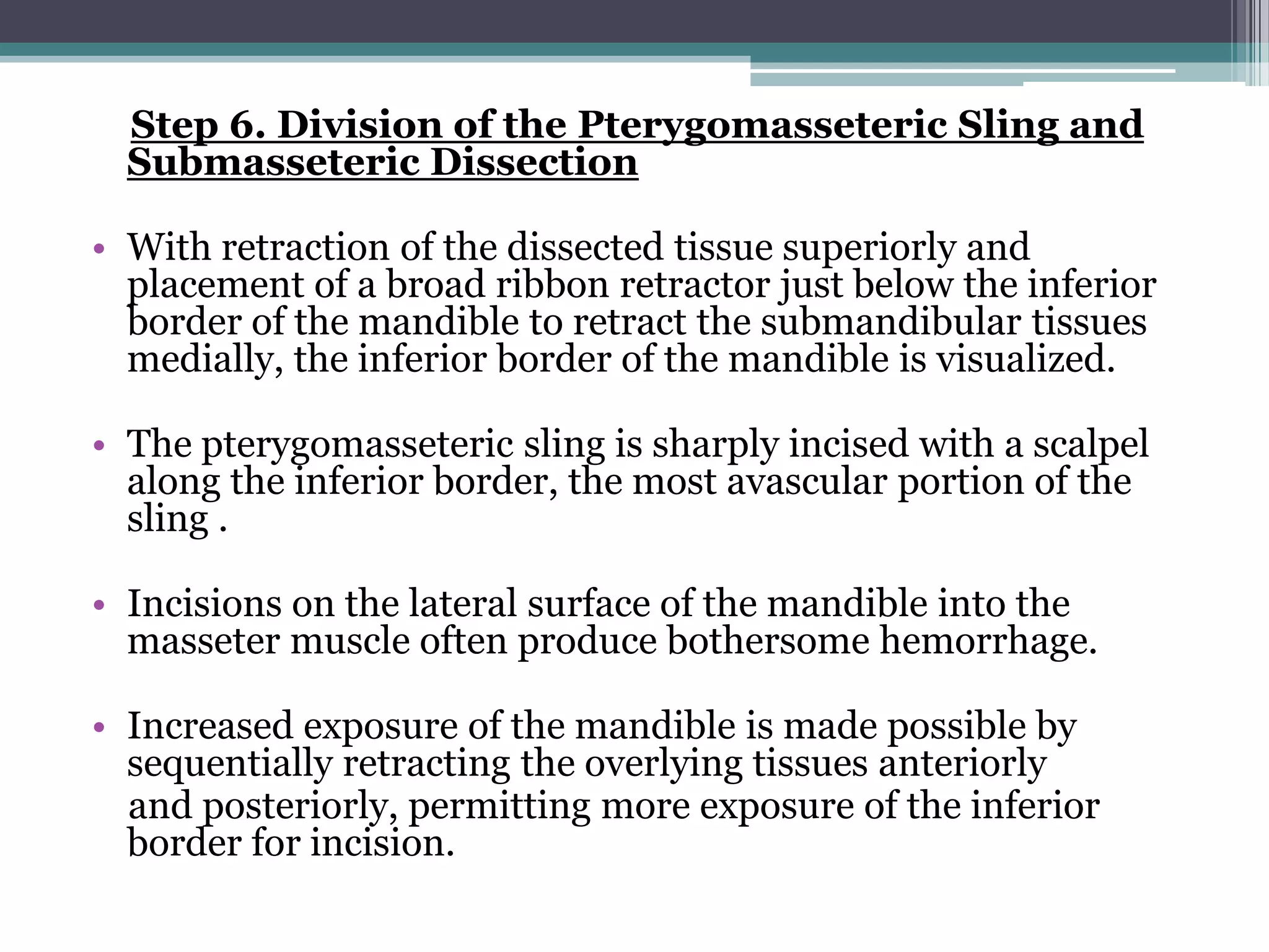 Extraoral mandibular approaches | PPTX