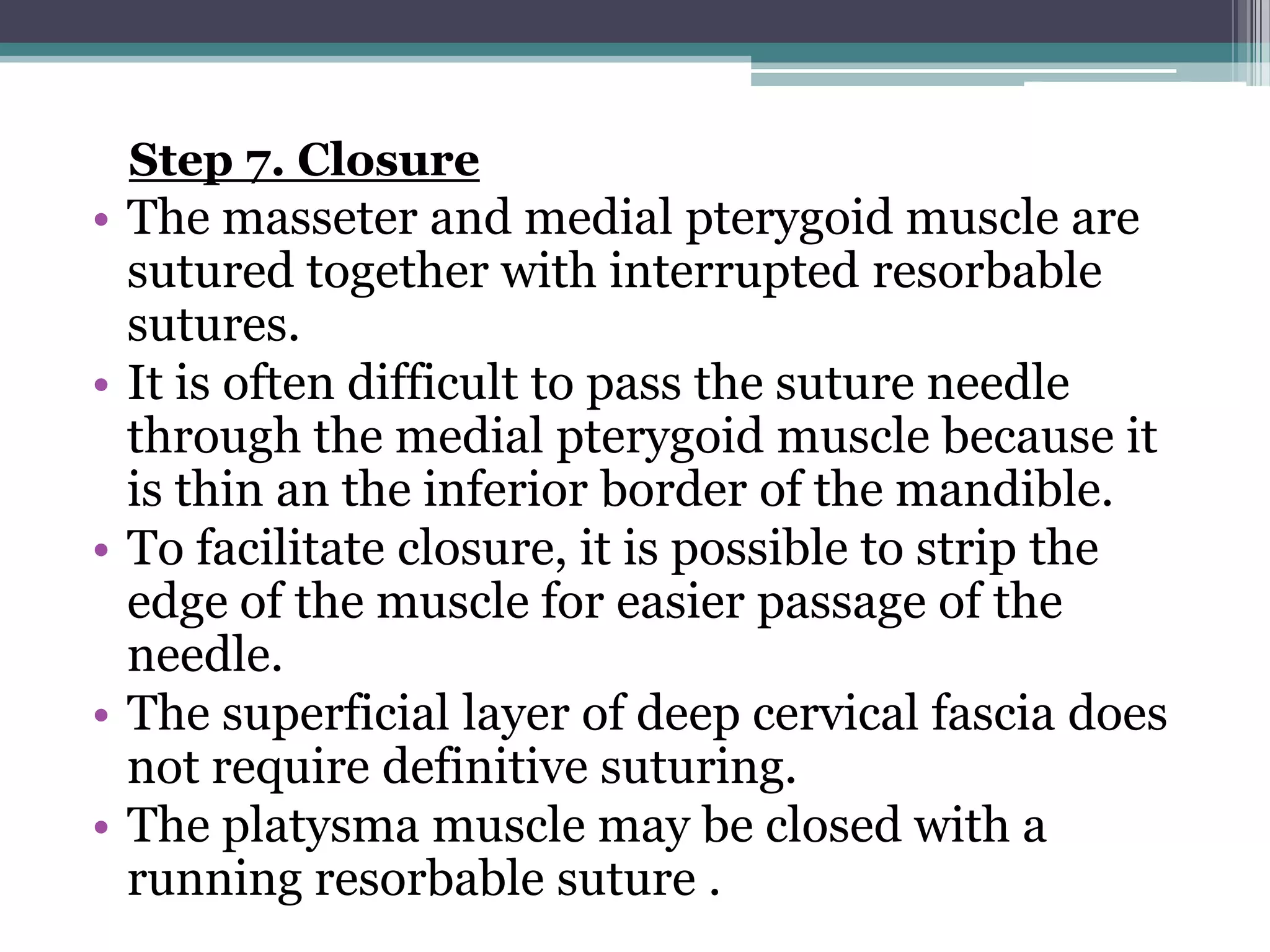 Extraoral mandibular approaches | PPTX