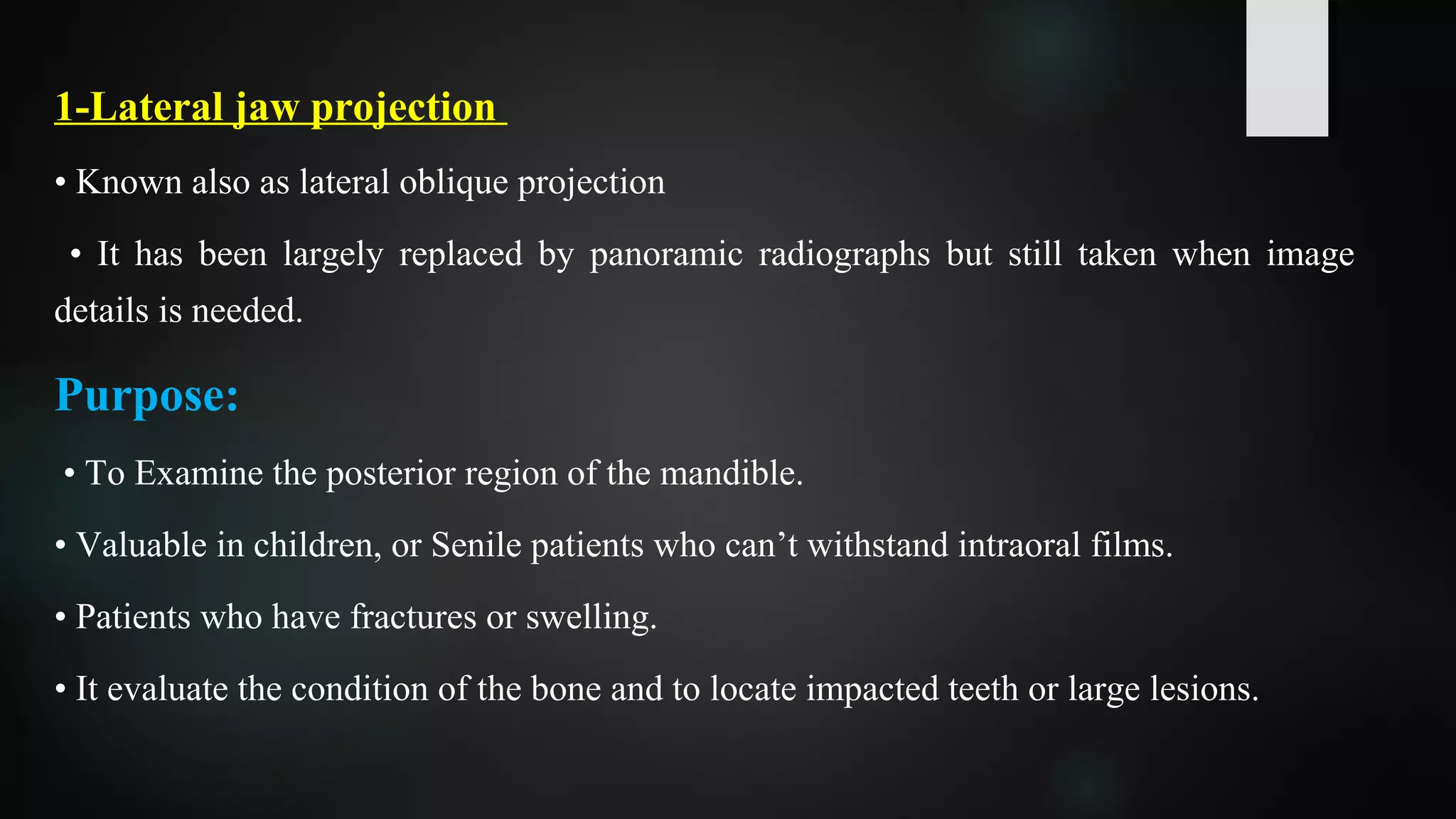 Extraoral radiograph lecture | PPT