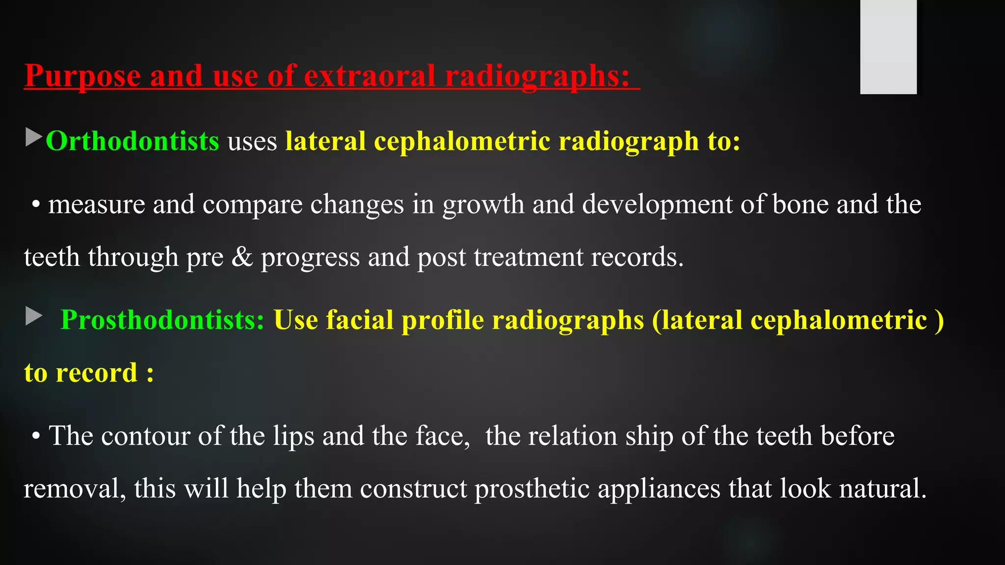Extraoral radiograph lecture | PPT
