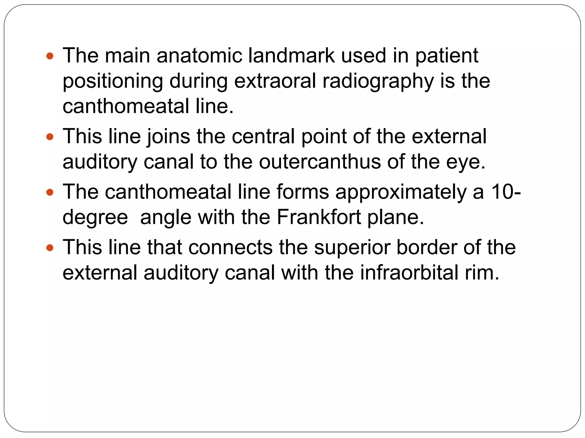 Extra-oral Radiographic Techniques | PPTX