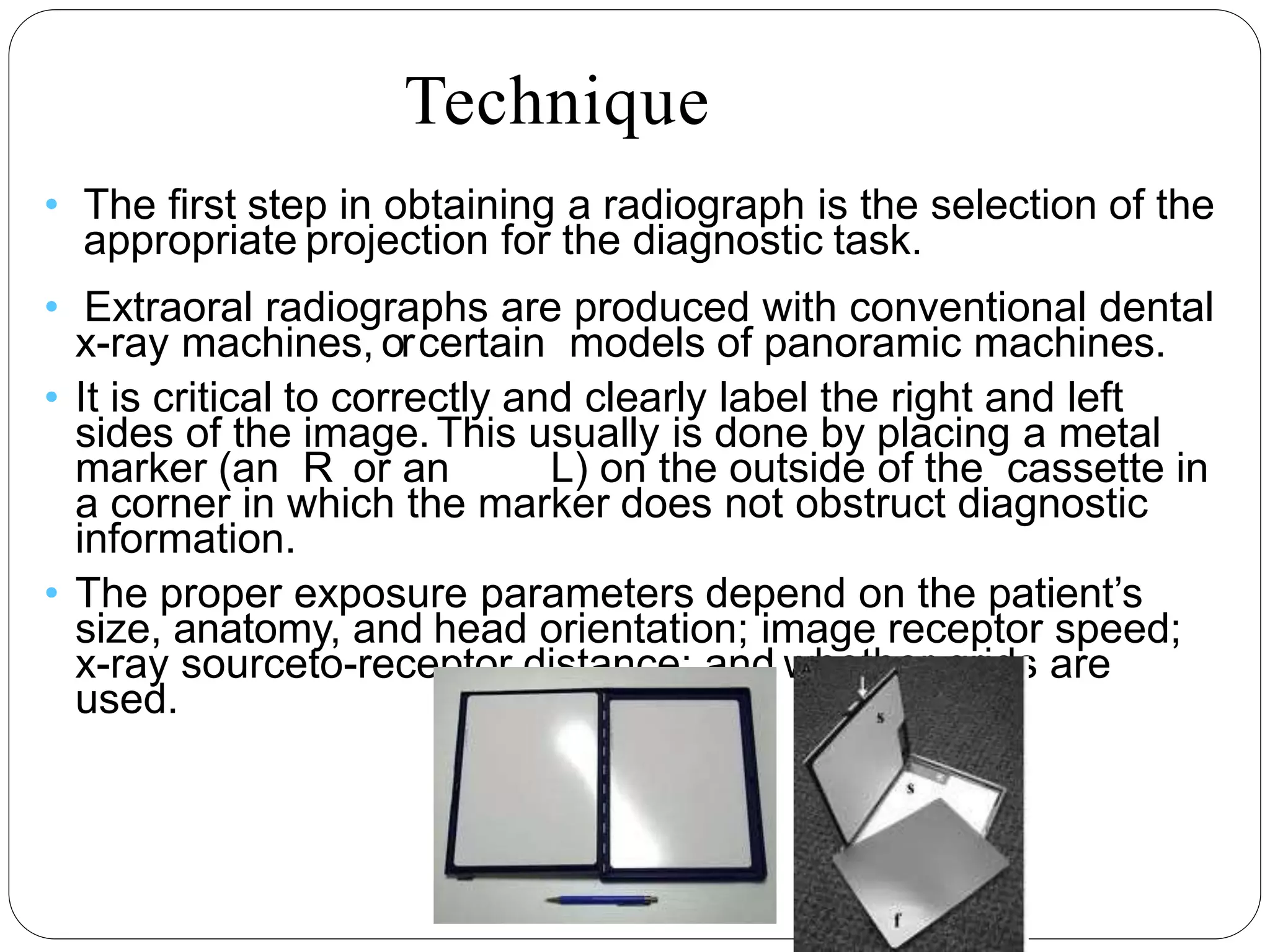 Extra-oral Radiographic Techniques | PPTX