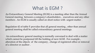 Extraordinary general meeting | PPTX