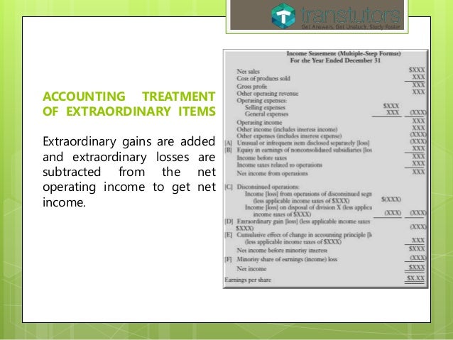 Extraordinary Items | Accounting
