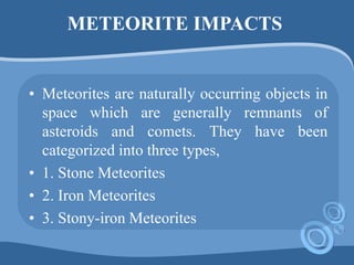 Extra planetary disasters | PPTX