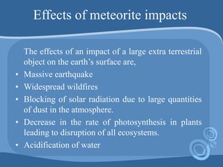 Extra planetary disasters | PPTX