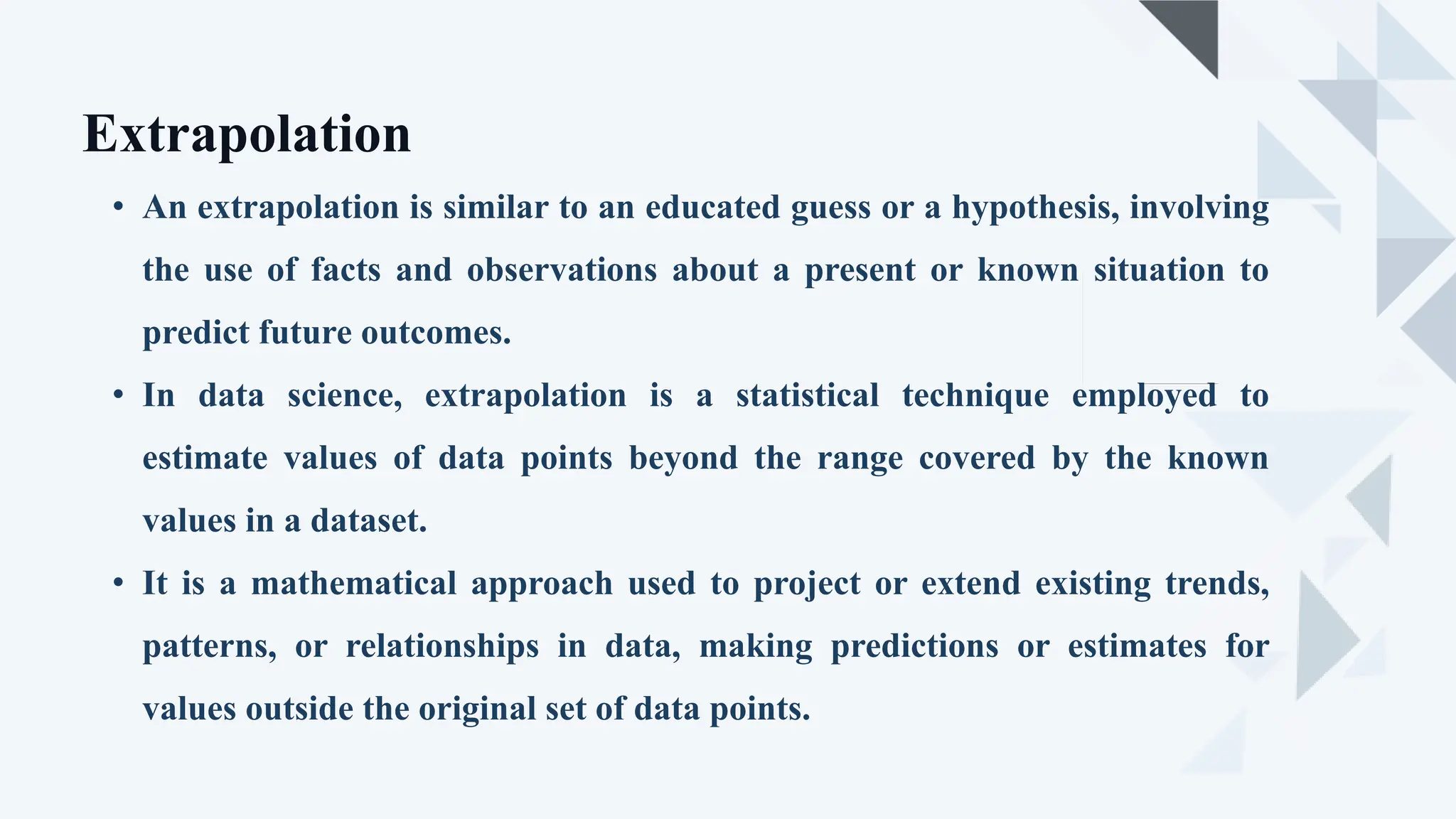Extrapolation And Interpolationpptx Physics Science
