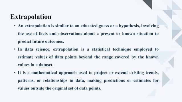 Extrapolation And Interpolationpptx Physics Science