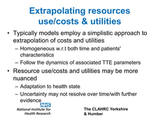Illustrating uncertainty in extrapolating evidence for cost ...