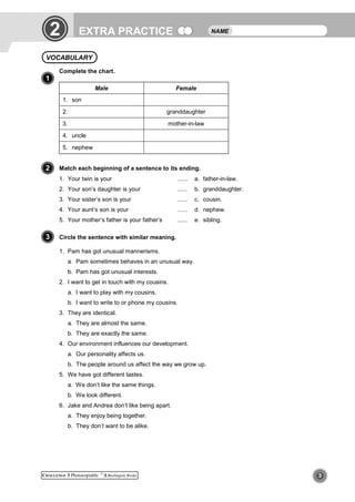 Extra practice 3 | PDF