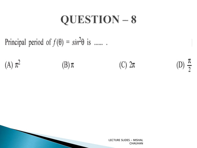 Extra practice problems inverse trigonometry - class xii - module 1 | PPTX