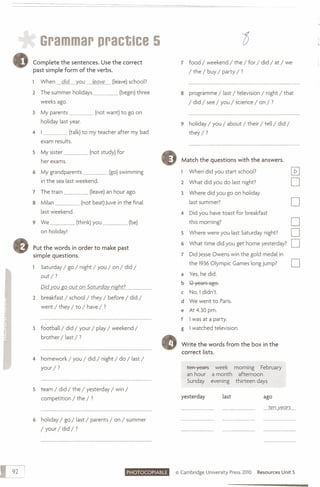 Extra practice unit 1 answers | PDF