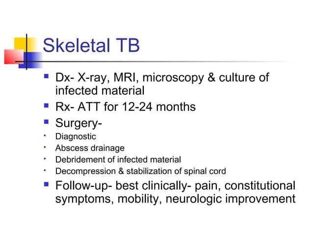 Extrapulmonary tuberculosis | PPT