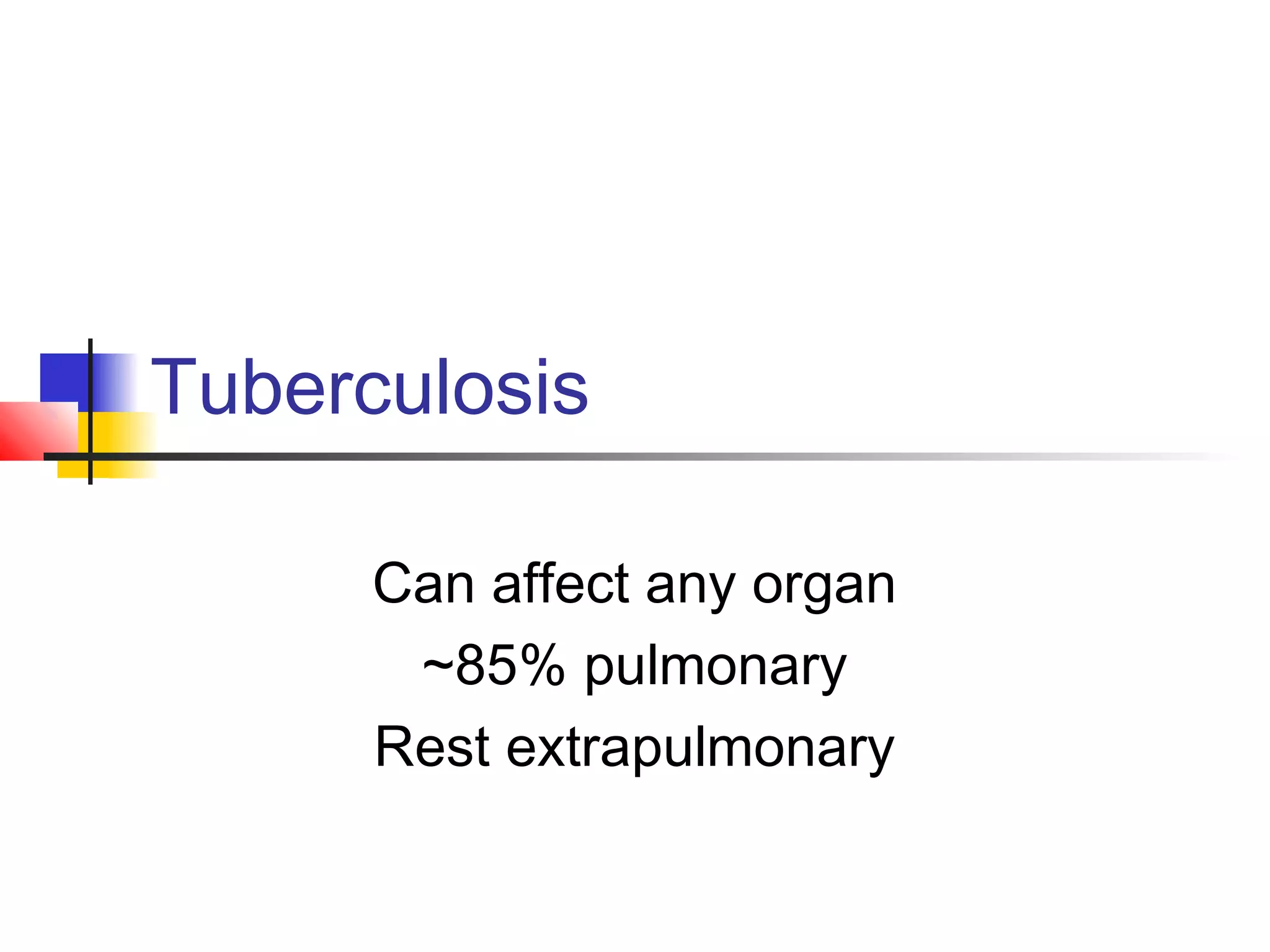 Extrapulmonary tuberculosis | PPT
