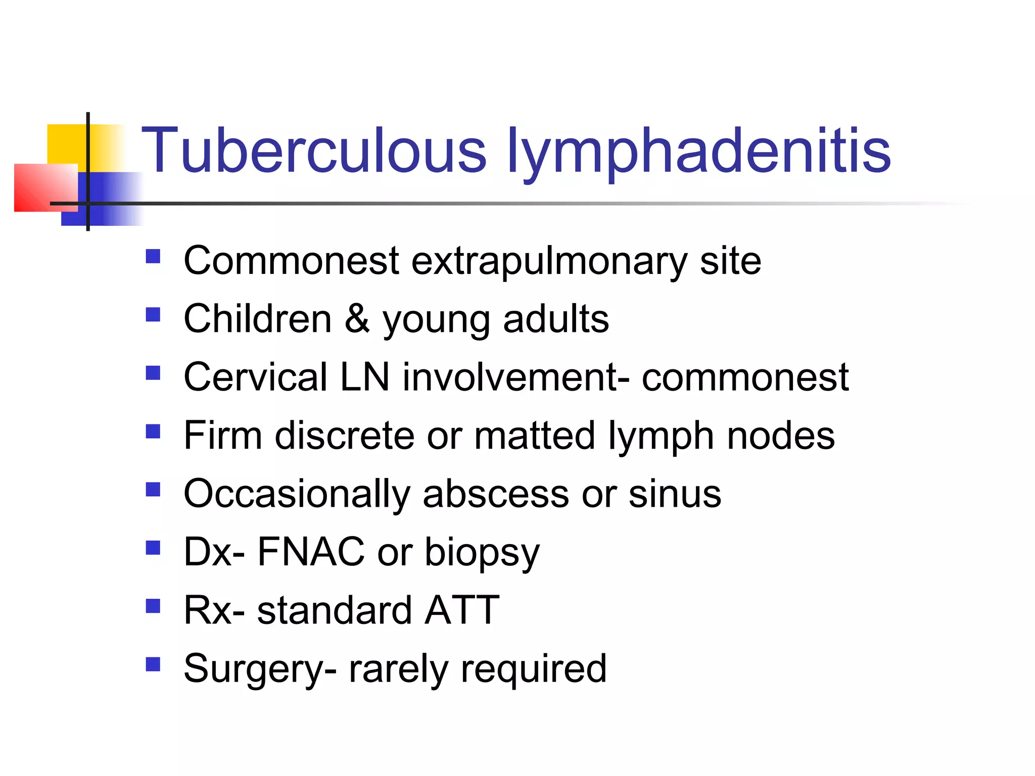 Extrapulmonary tuberculosis | PPT