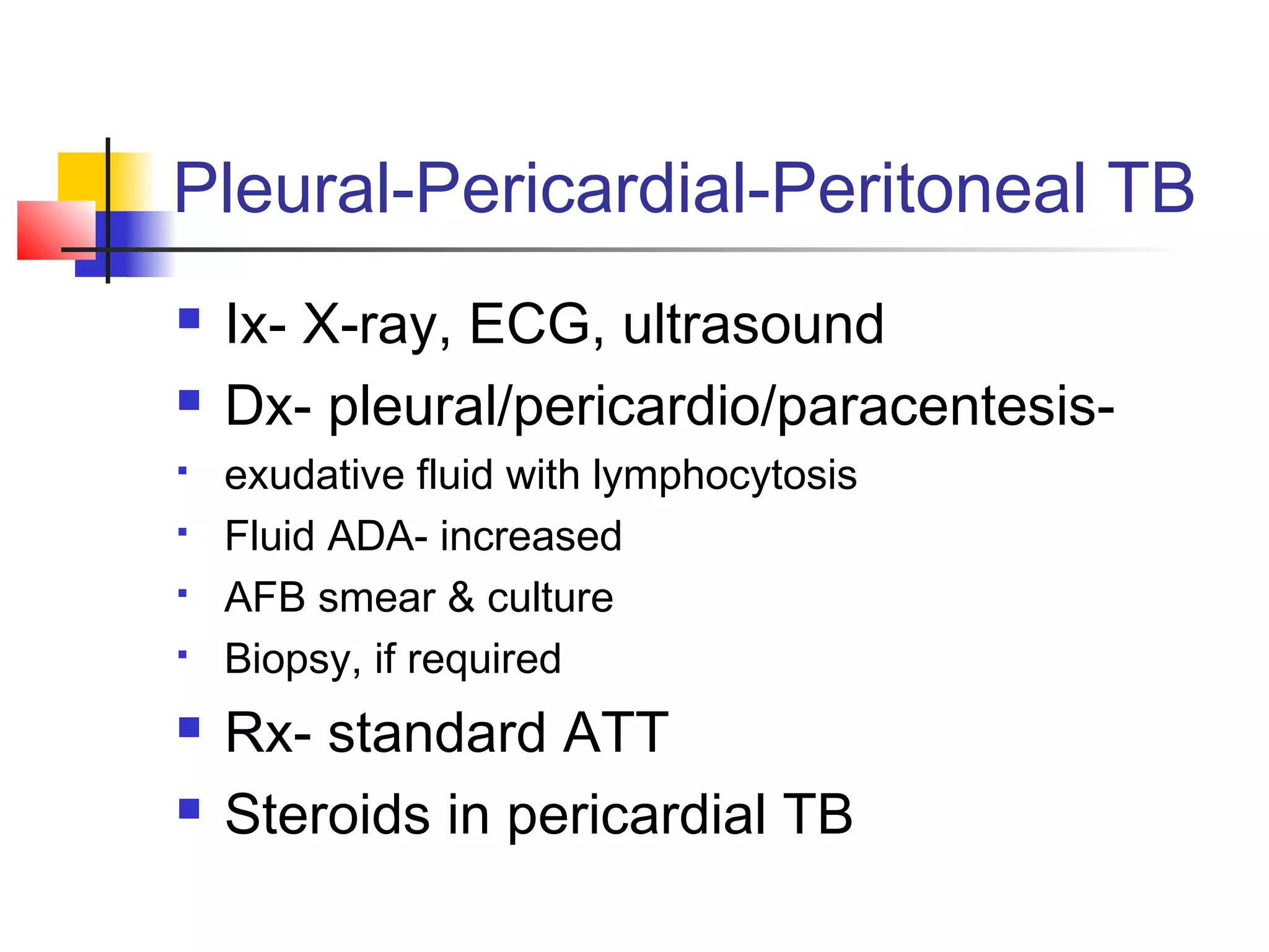 Extrapulmonary tuberculosis | PPT