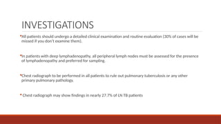 EXTRA PULMONARY TUBERCULOSIS clinical features | PPTX