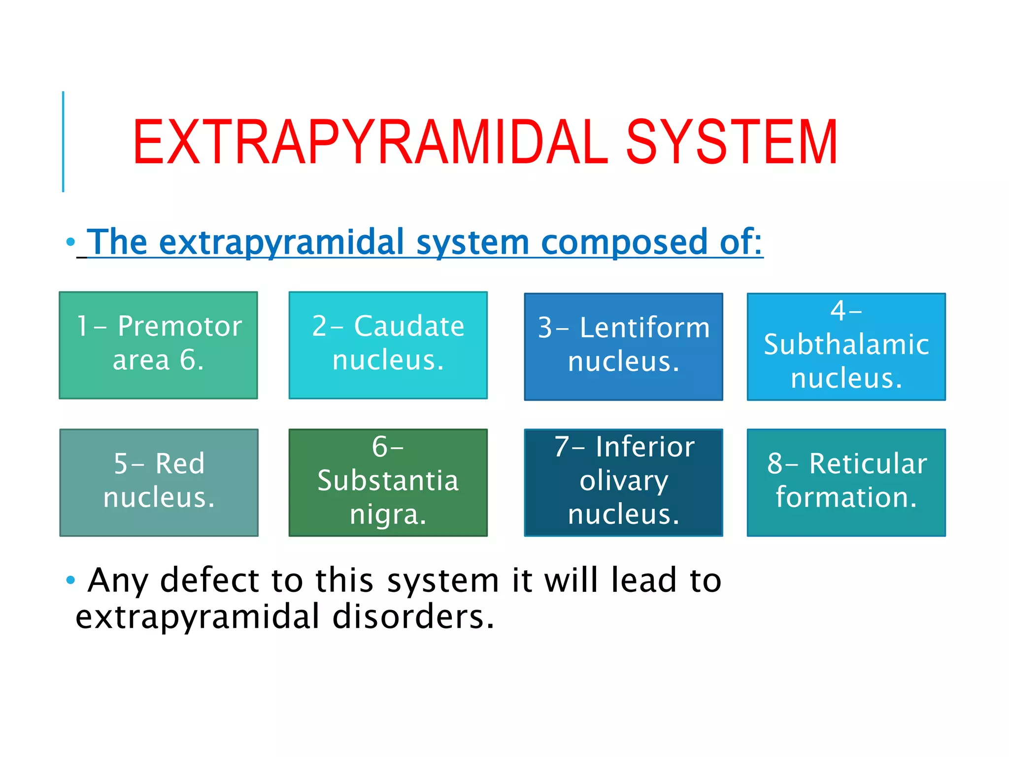 Extrapyramidal disorders (Parkinson disease) | PPTX