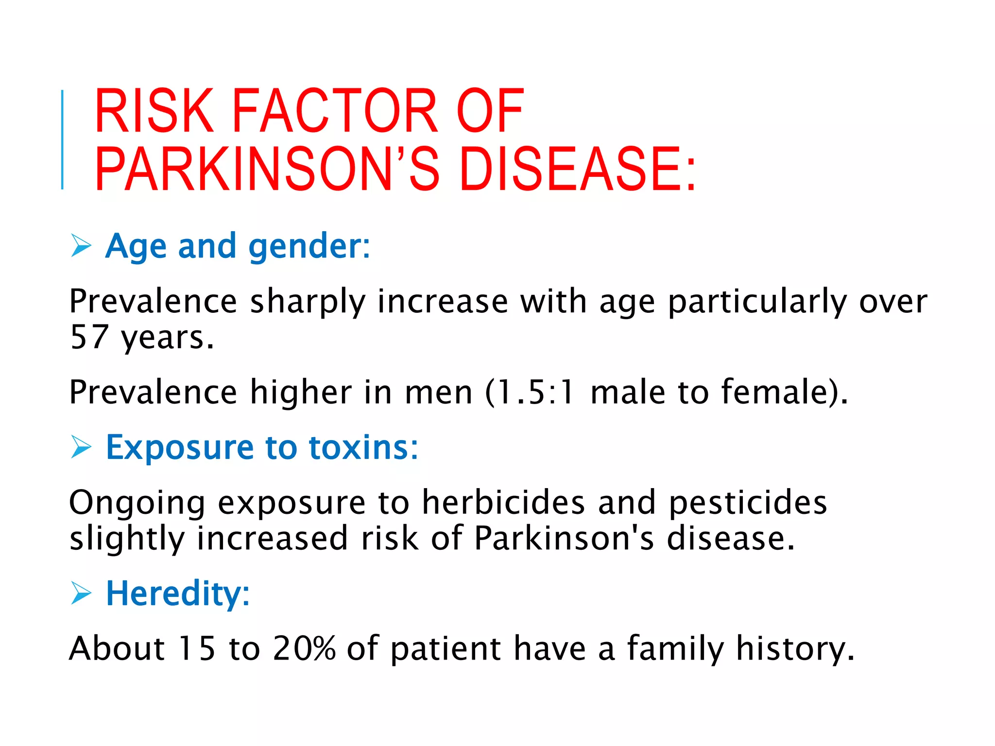 Extrapyramidal disorders (Parkinson disease) | PPTX