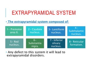 Extrapyramidal disorders (Parkinson disease) | PPTX | Brain and Nervous ...