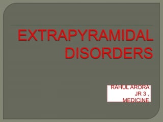 Flow Chart Of Extrapyramidal System