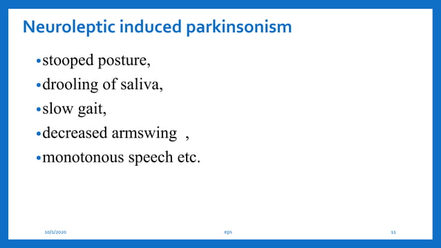 Extra pyramidal side effects | PPTX