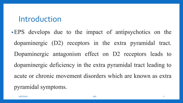 Extra pyramidal side effects | PPTX