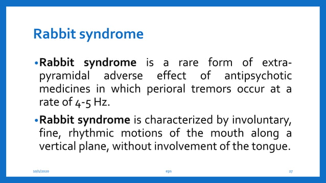Extra pyramidal side effects | PPTX