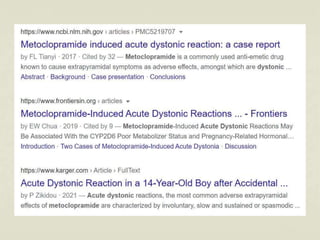 Extrapyramidal Reaction Sign And Signs