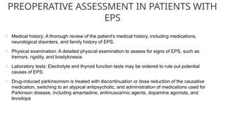 Extrapyramidal Syndrome (EPS) anesthesia considerations | PPTX