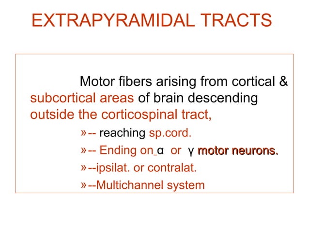 Extrapyramidal system by Dr. Sunita M. Tiwale, Prof in Physiology,D. Y ...