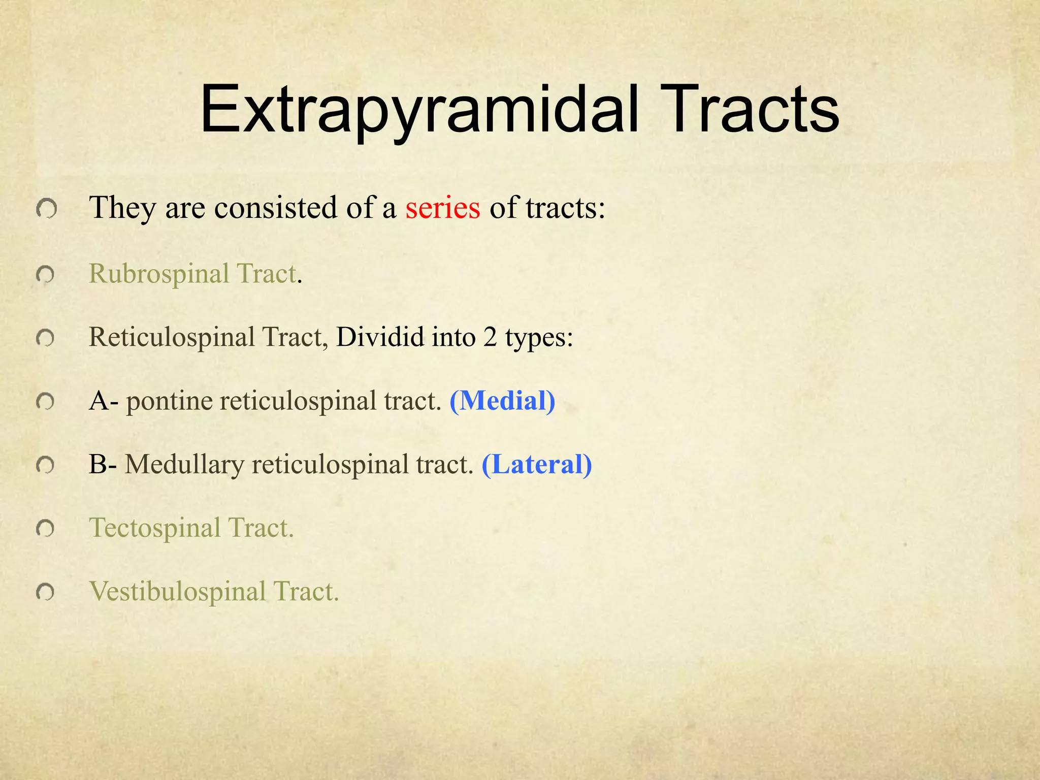 Extrapyramidal tract | PPT