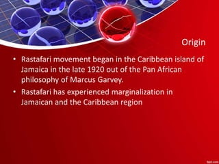 Extra regional influence Rastafari experience | PPT