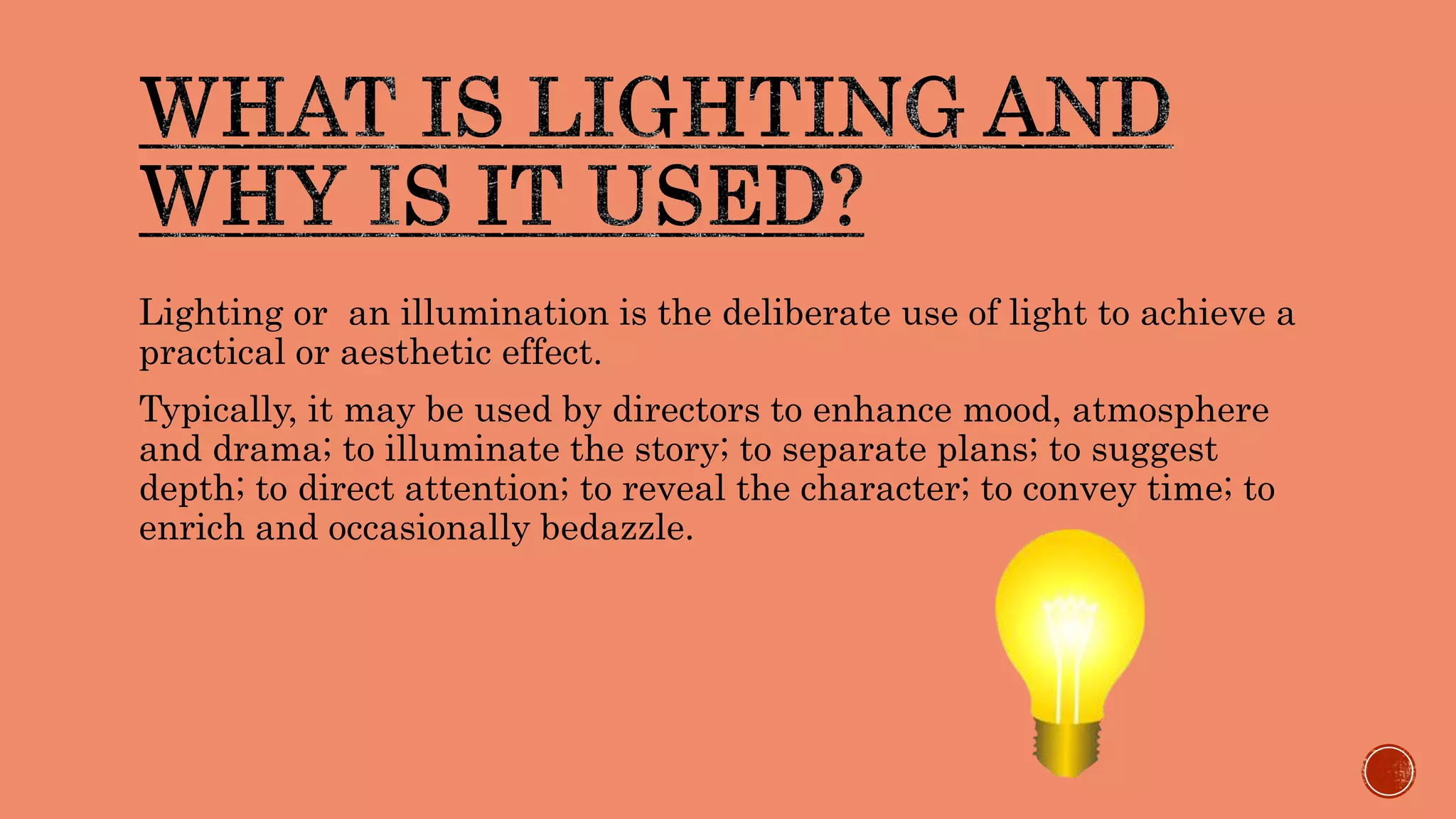 Extra research Lighting | PPTX