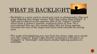 Extra research Lighting | PPTX