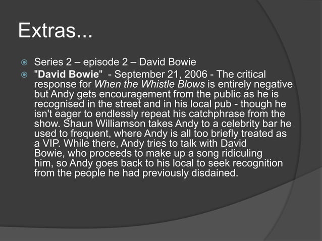 Extras and postmodernism | PPTX | Comedy | Genres