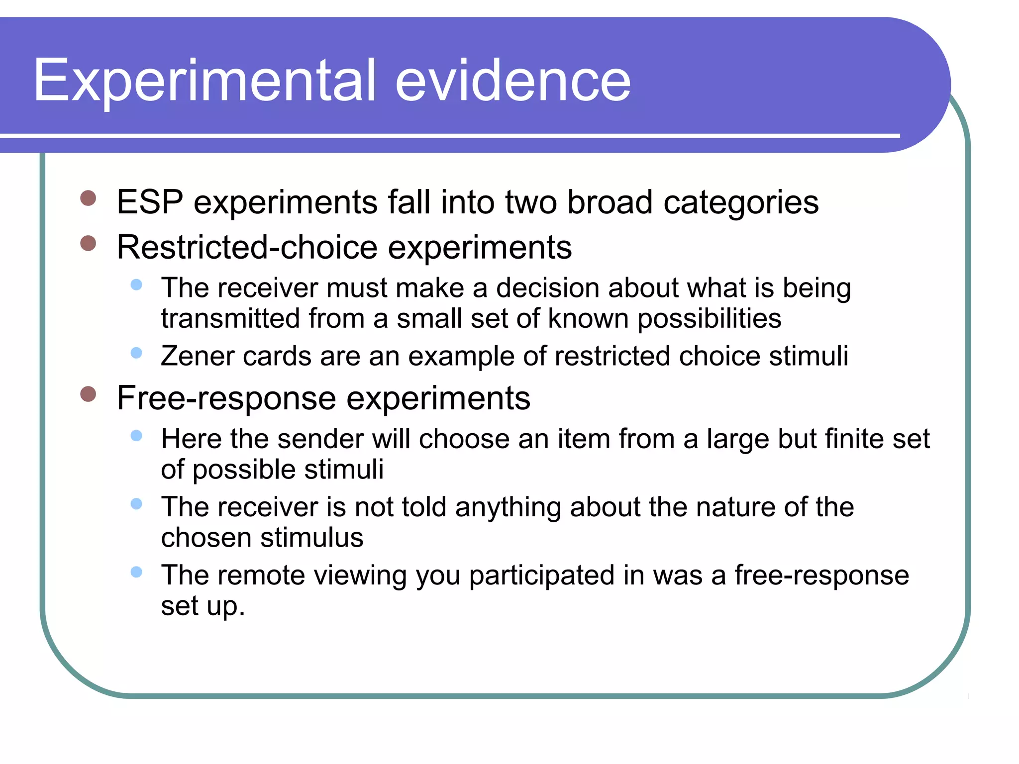 Extrasensory Perception (Esp) | PPT