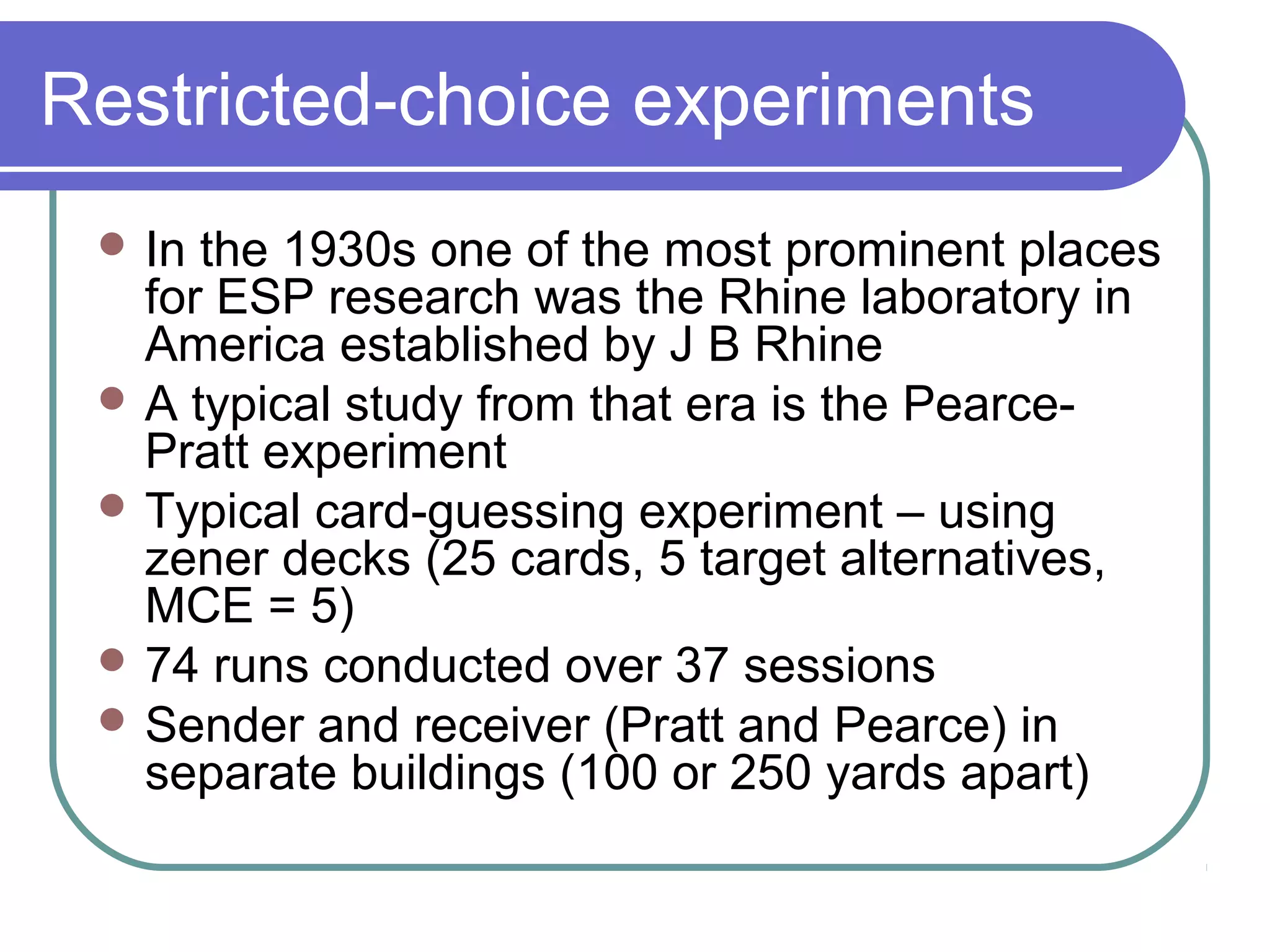 Extrasensory Perception (Esp) | PPT