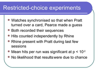 Extrasensory Perception (Esp) | PPT