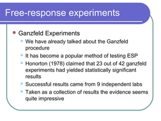 Extrasensory Perception (Esp) | PPT