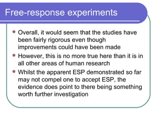 Extrasensory Perception (Esp) | PPT