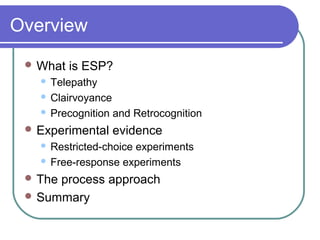 Extrasensory Perception (Esp) | PPT