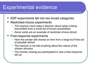 Extrasensory Perception (Esp) | PPT