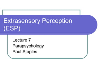 Extrasensory Perception Examples