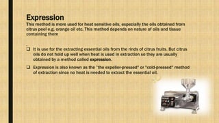 Extraction techniques of essential oil from aromatic plants .pptx