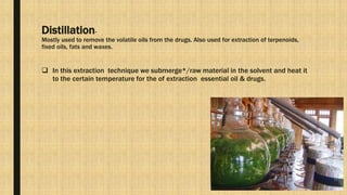 Extraction techniques of essential oil from aromatic plants .pptx